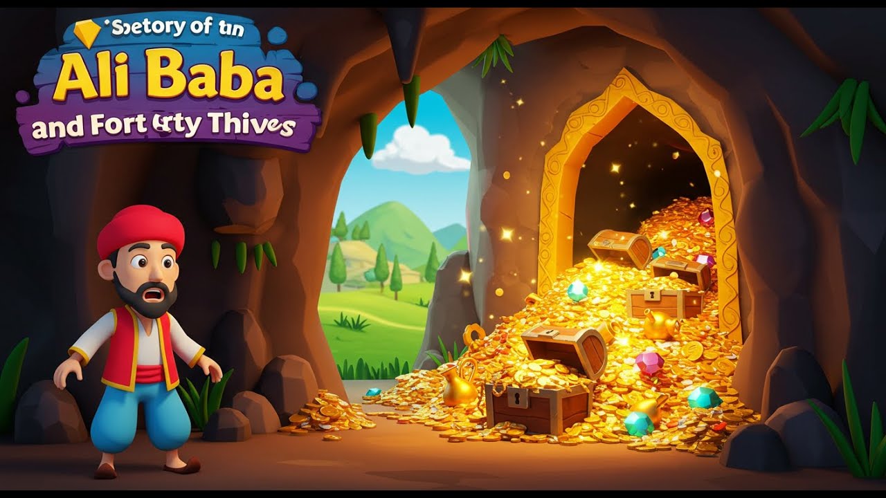 Ali Baba and the Forty Thieves | Magical 3D Story for Kids - YouTube