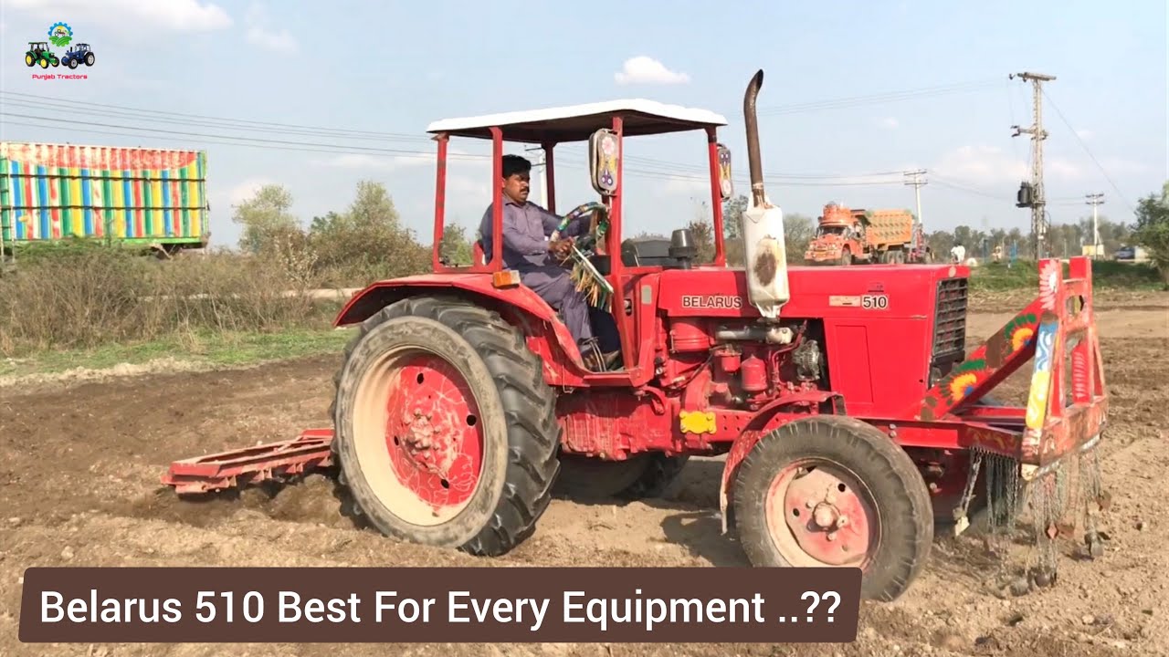Belarus 510 | Full Down 11 Tine Cultivator Super Power Tractor | Punjab ...
