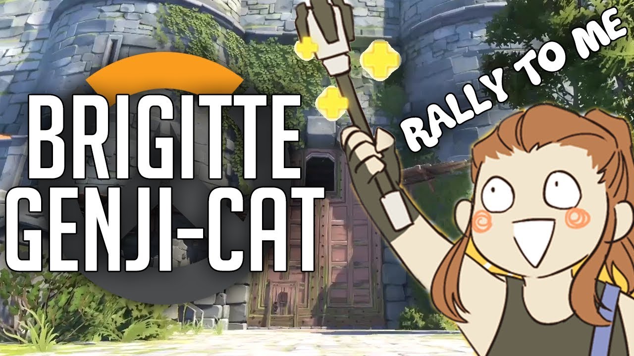 Brigitte meets Genji-Cat | Overwatch Comic Dub - YouTube