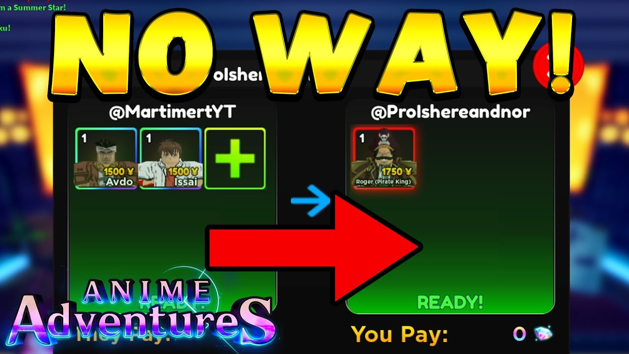 I GOT A FREE ROGER... Anime Adventures - YouTube