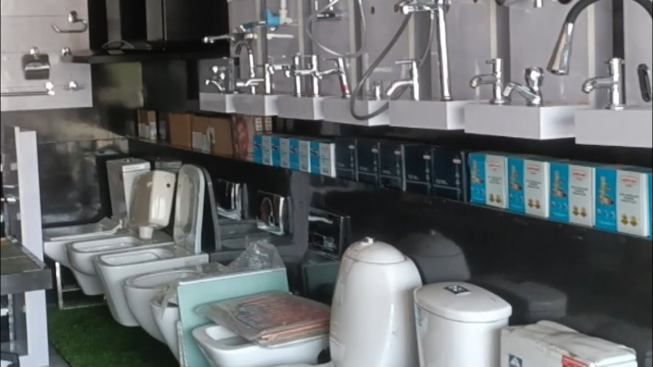 bathroom full sanitary item available | tiles sink wash besan - YouTube