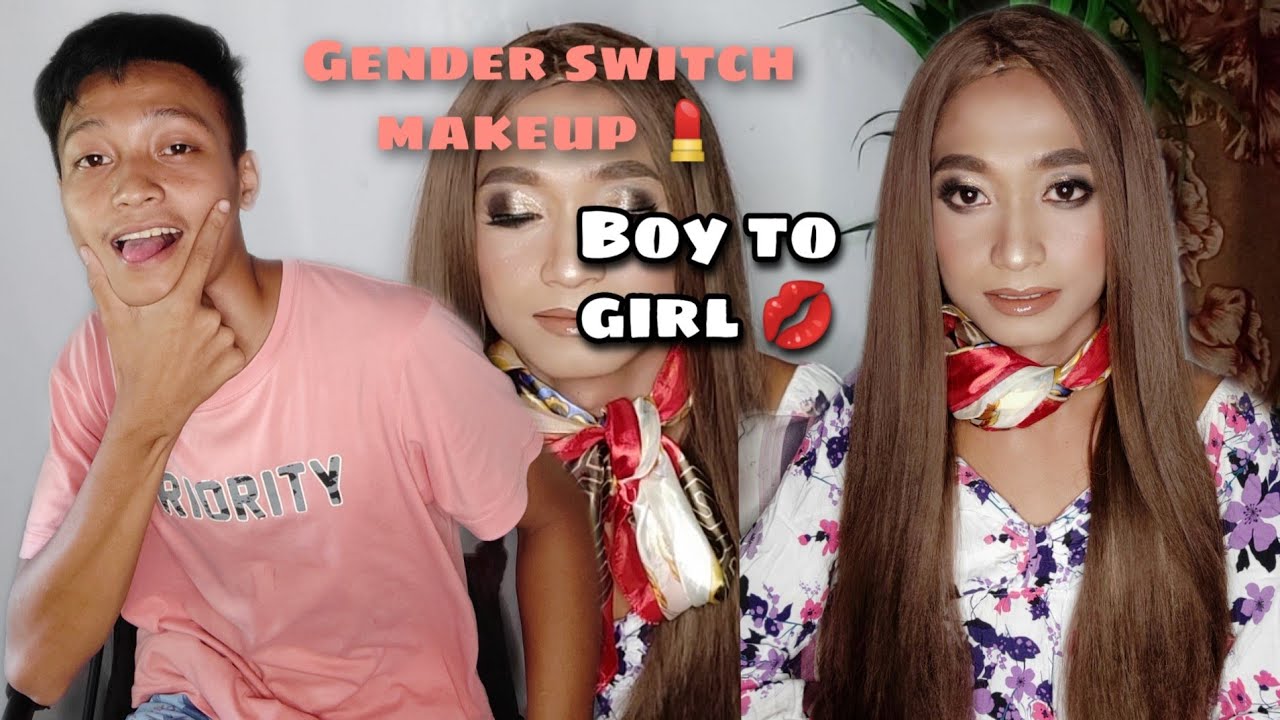 Gender Switch Makeup 💄 Boy to Girl ️ - YouTube