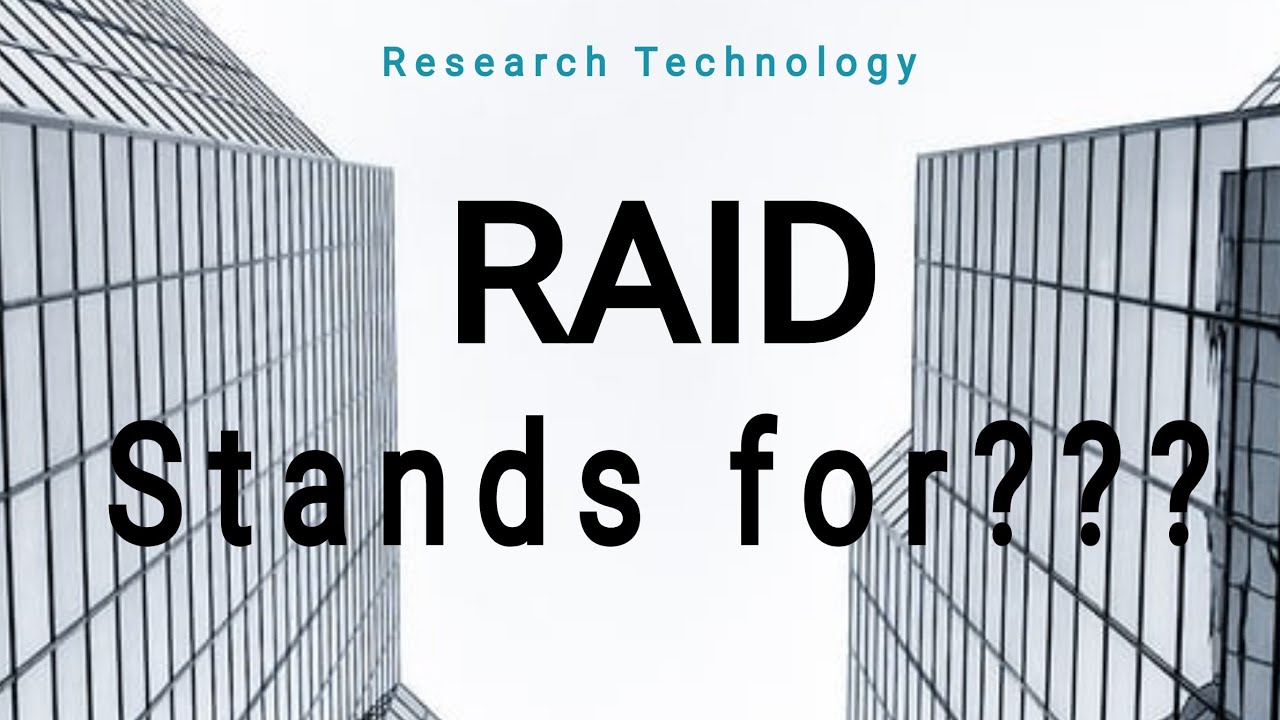 What Is RAID Stands For YouTube What Is RAID Stands For YouTube
