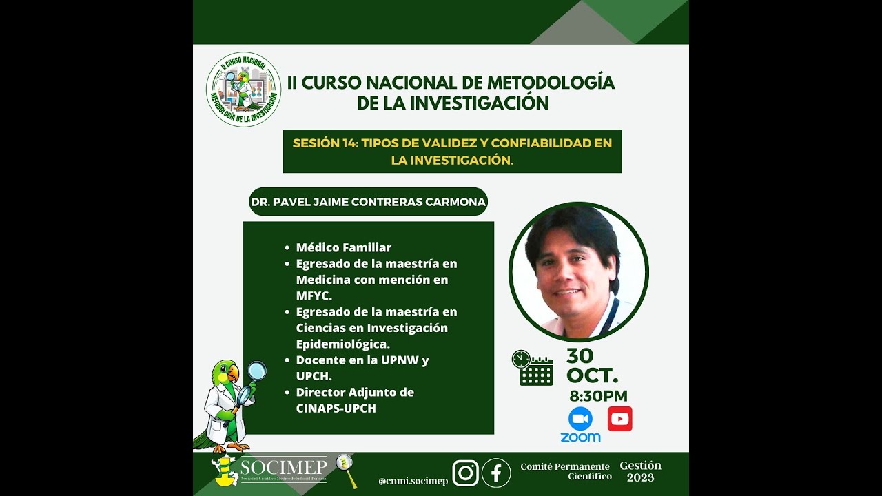 SESIÓN 14 Tipos de validez y confiabilidad en la investigación - YouTube