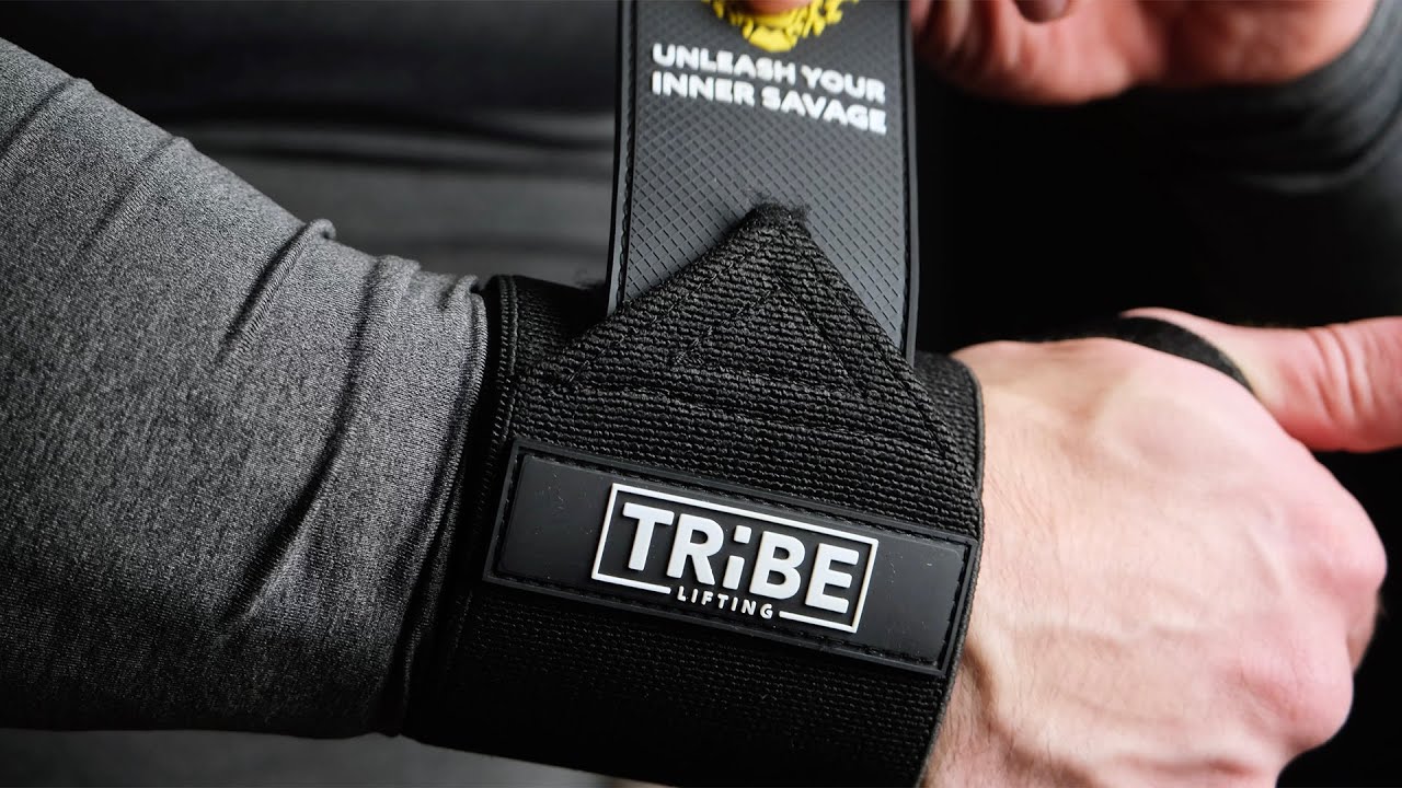 Tribe Lifting Heavy Duty 21" Wrist Wraps and Straps Set Promo Video ...