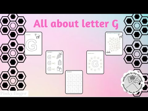 Buchstabe G Arbeitsblätter l Arbeitsblätter Buchstabe G l @Pinky Finger für Kinder