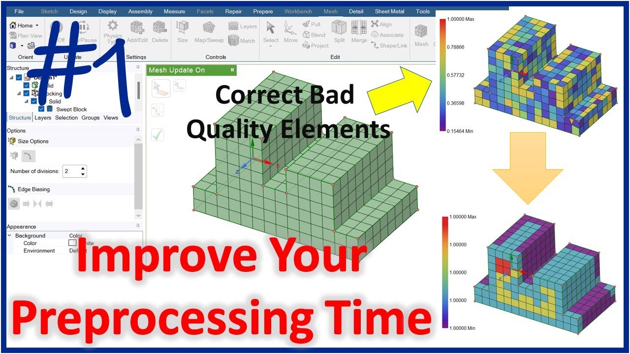 ANSYS SpaceClaim: Meshing | How to Generate a High-Quality Mesh Part-1 ...
