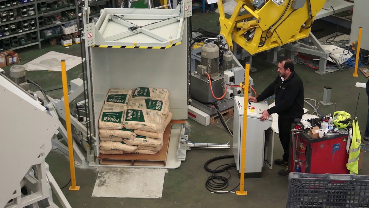 Palettenwechsler - TOPPY V-SHAPE Bedienfeld (sack) - YouTube