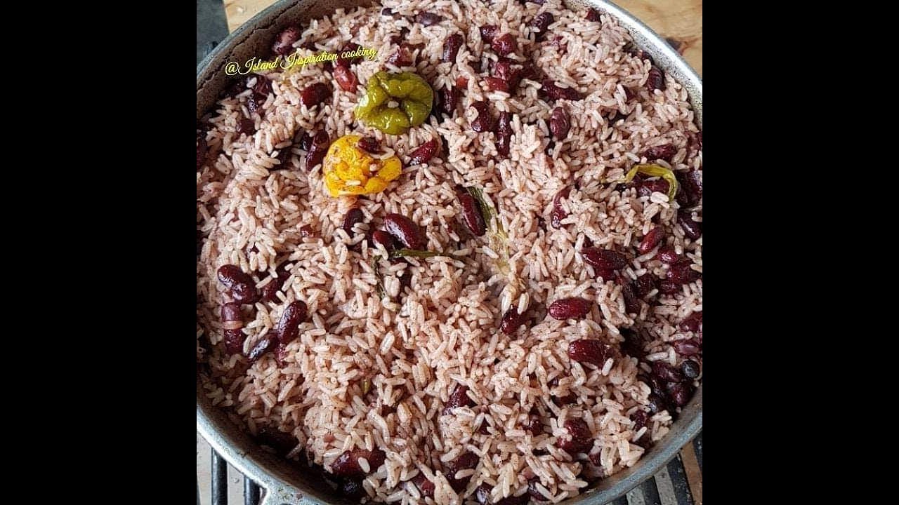 Rice and peas! The coal pot version. - YouTube