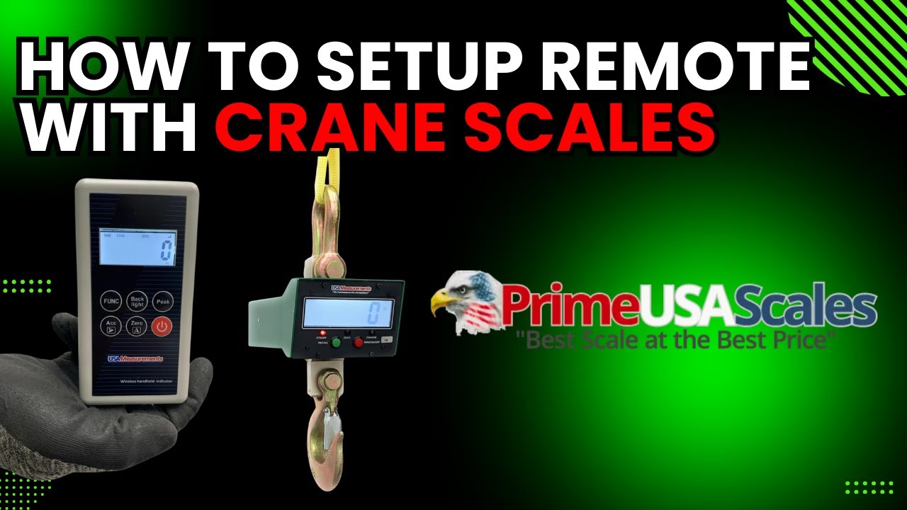How to setup remote with crane scales - Prime USA Scales - YouTube