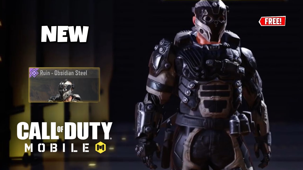 *NEW* Unlocking FREE Ruin - Obsidian Steel Skin on COD Mobile ...