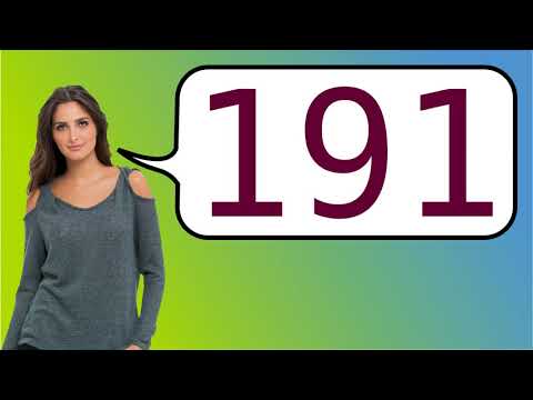 How to say '191' in French?