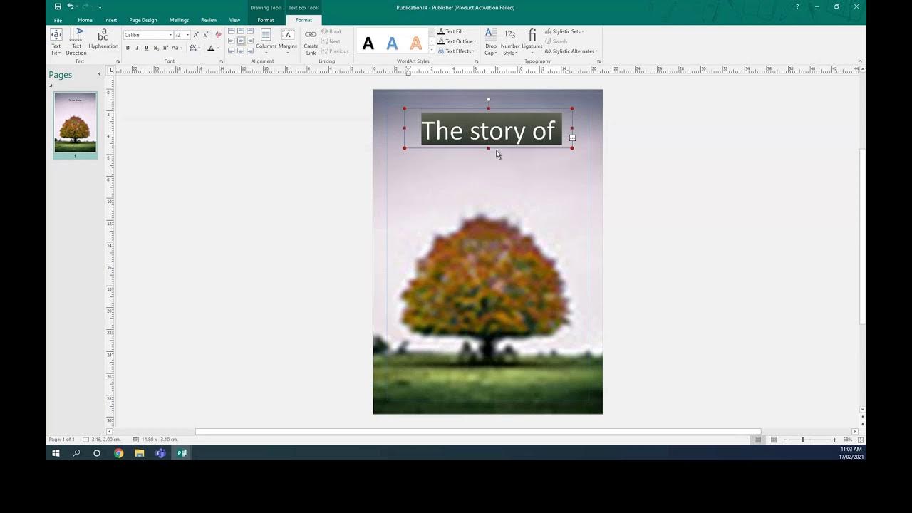 Microsoft publisher 2016 tutorial: Design a cover page from Template ...