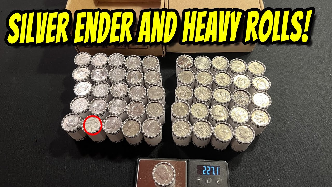 HEAVY ROLLS MEANS SILVER!!! $1000 Half Dollar Coin Roll Hunt - YouTube
