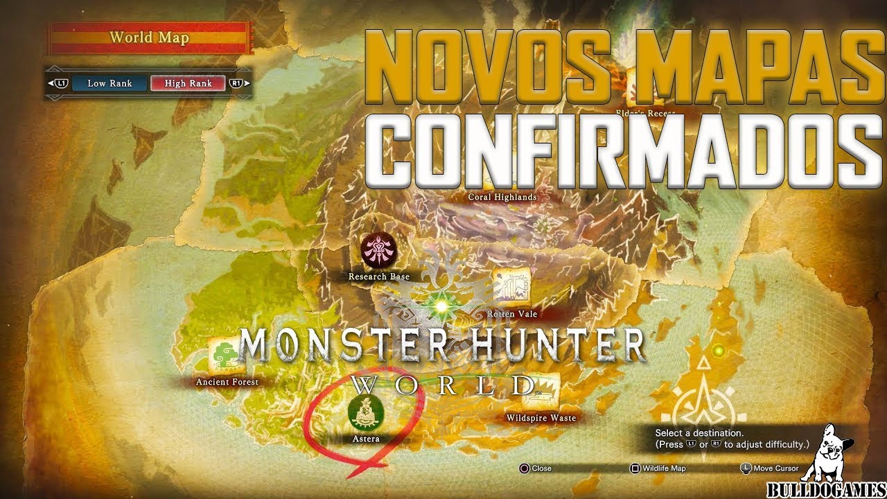 Monster Hunter World - NOVOS MAPAS CONFIRMADOS - YouTube
