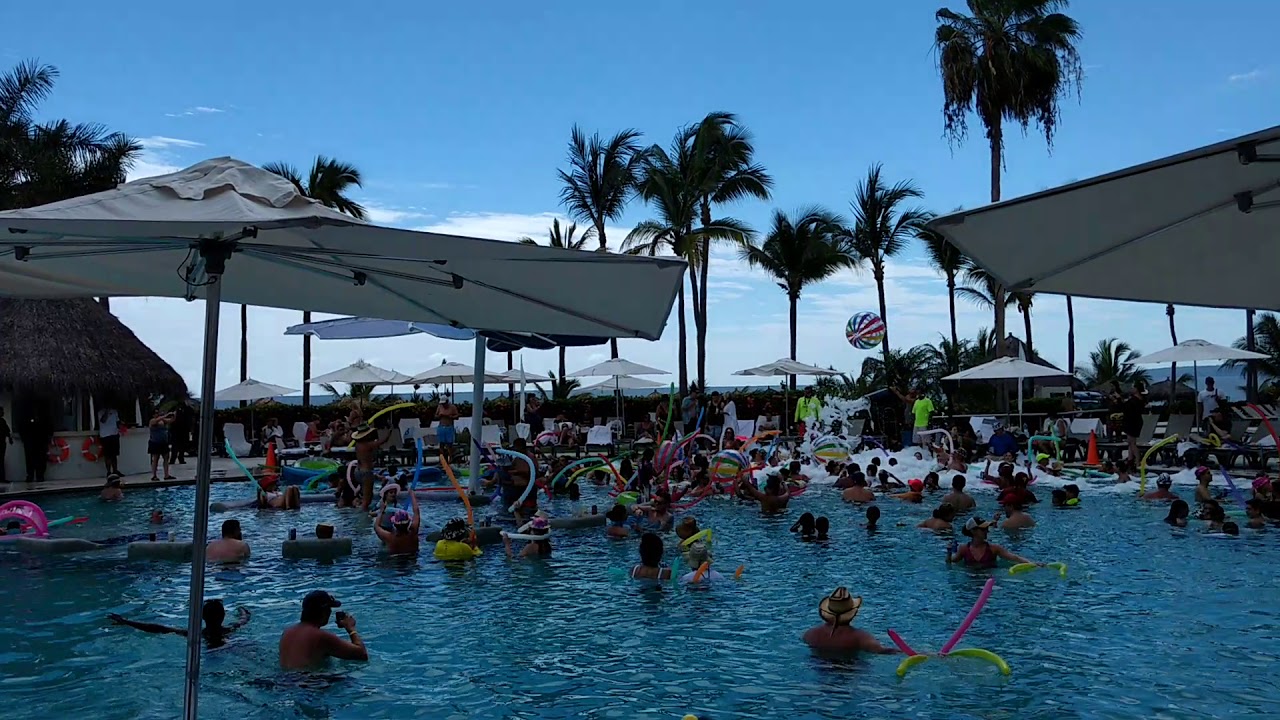 Hard Rock Hotel Puerto Vallarta - Foam Pool Party 7/11/2017 - YouTube