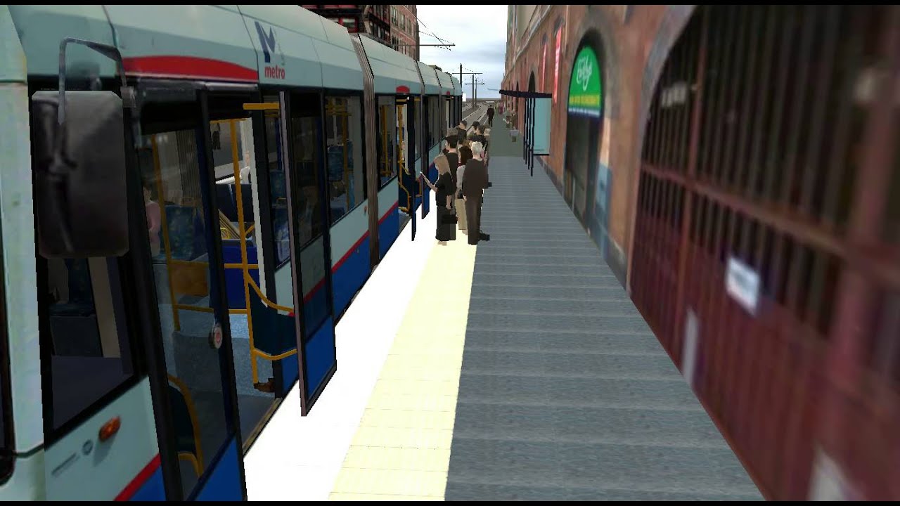 [Trainz] Sydney Light Rail, Variotram Arriving/Departing Paddy's Market ...