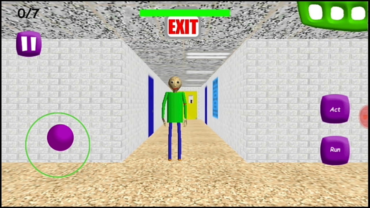 Jogando baldi math game - YouTube