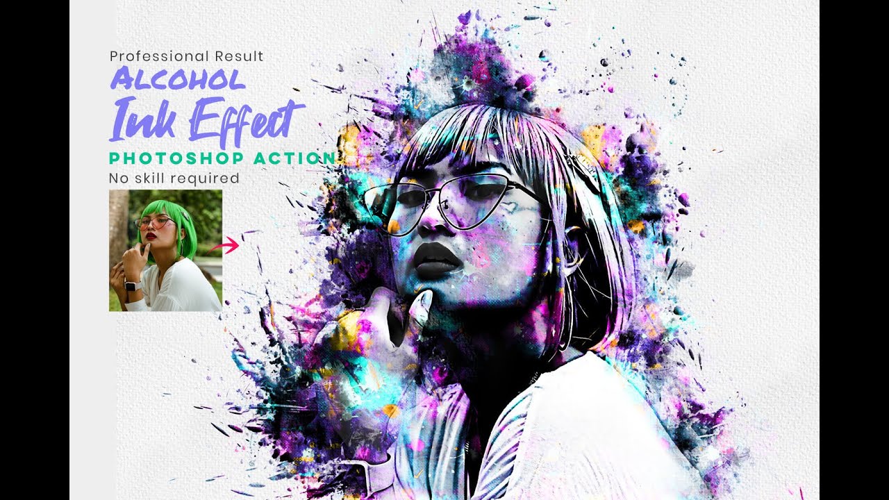 Alcohol Ink Effect Photoshop Tutorial - YouTube