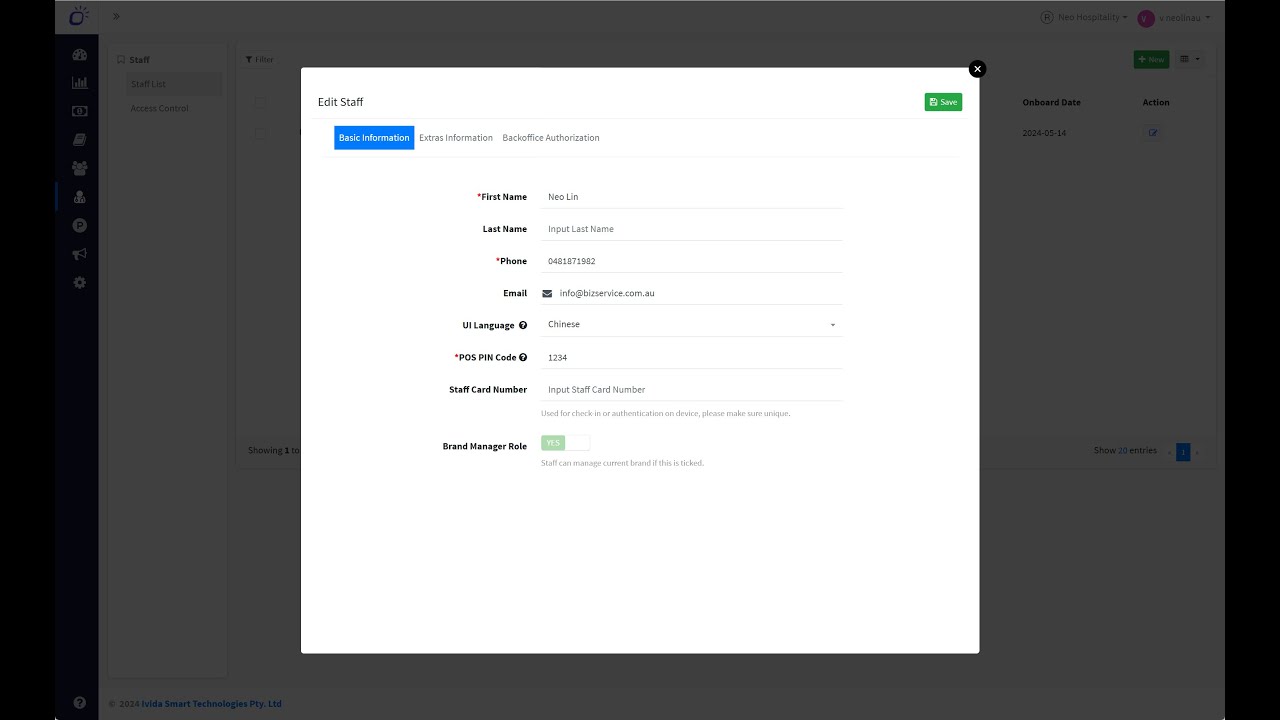 How to change POS Terminal Language and POS Login Passcode - YouTube
