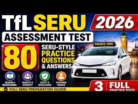 TfL SERU Assessment Test 2026 | 80 Real Practice Questions & Answers | Full SERU Preparation Guide