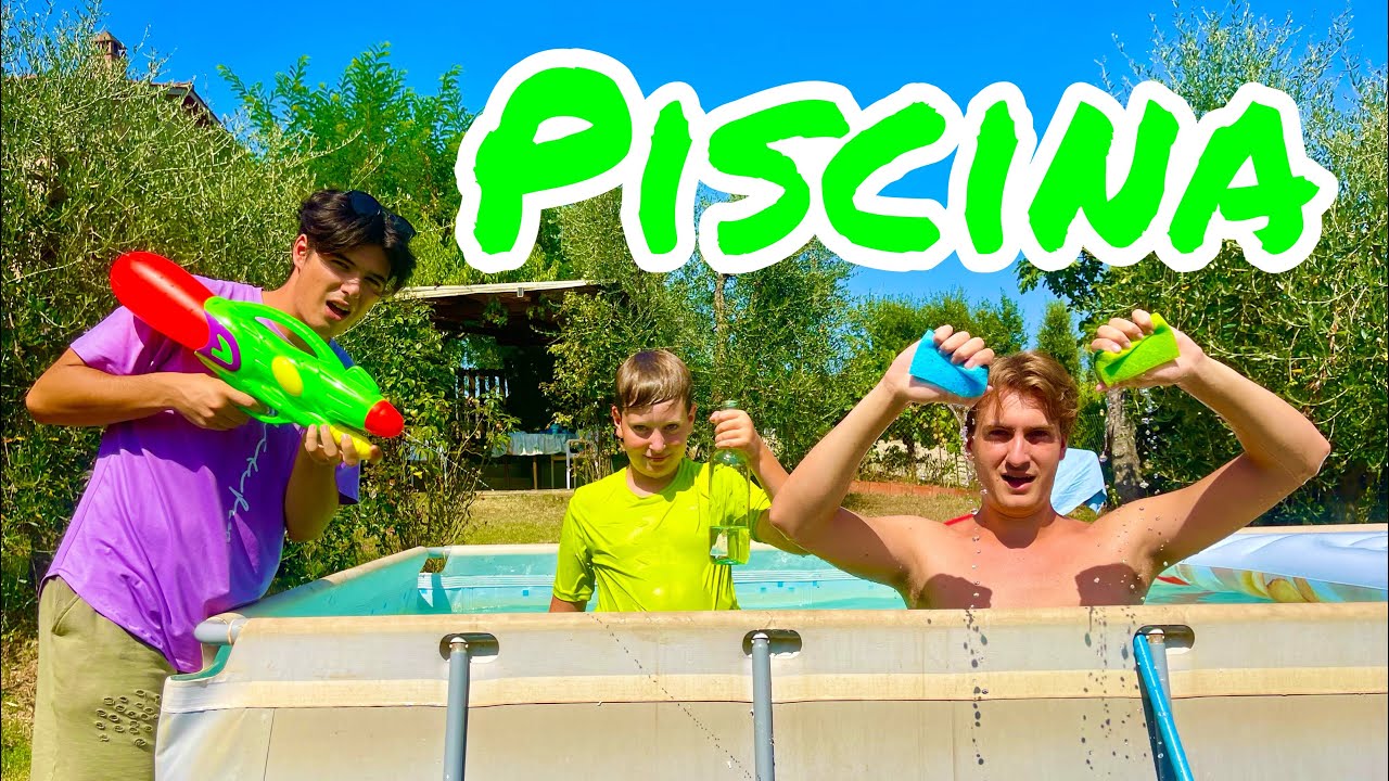 PISCINA CHALLENGE CON SCHERZI!!! | leo&tommy - YouTube
