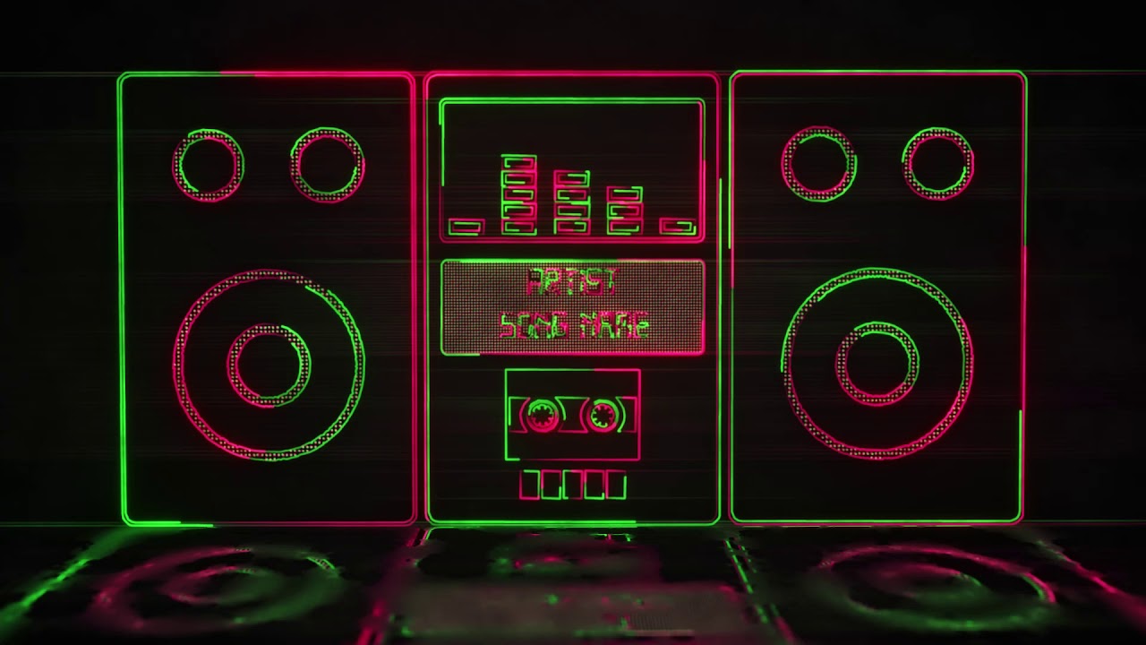 Radio Cassette Neon Music Visualizer - YouTube