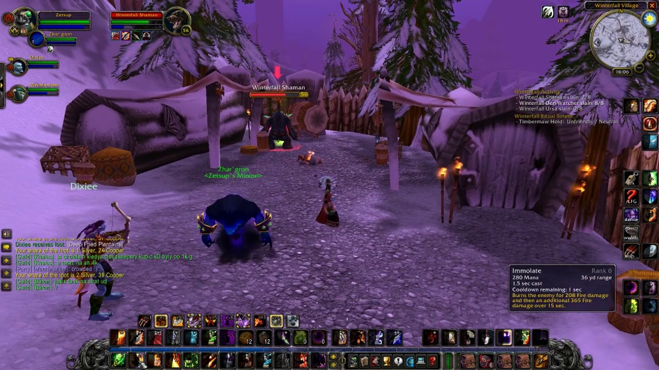 Winterfall Activity WOW Classic Quest - YouTube