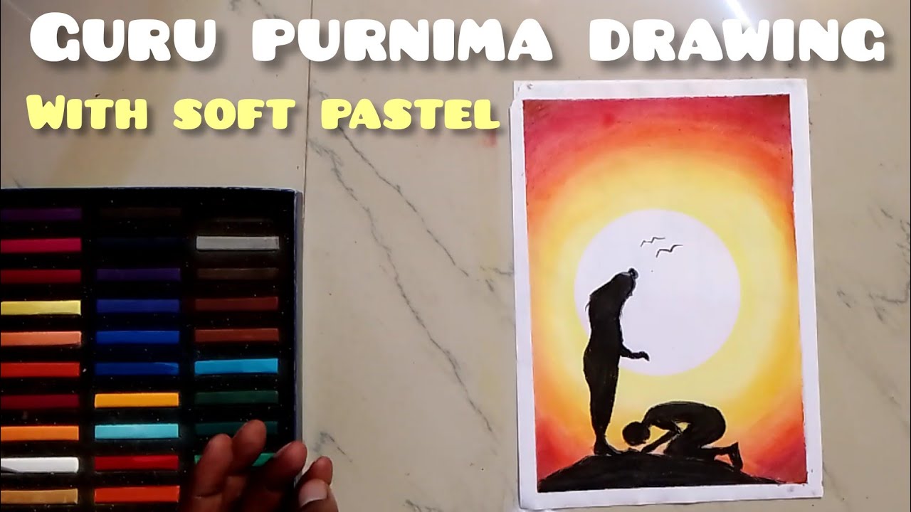 guru purnima drawing step by step @rekhadeyaacademy - YouTube
