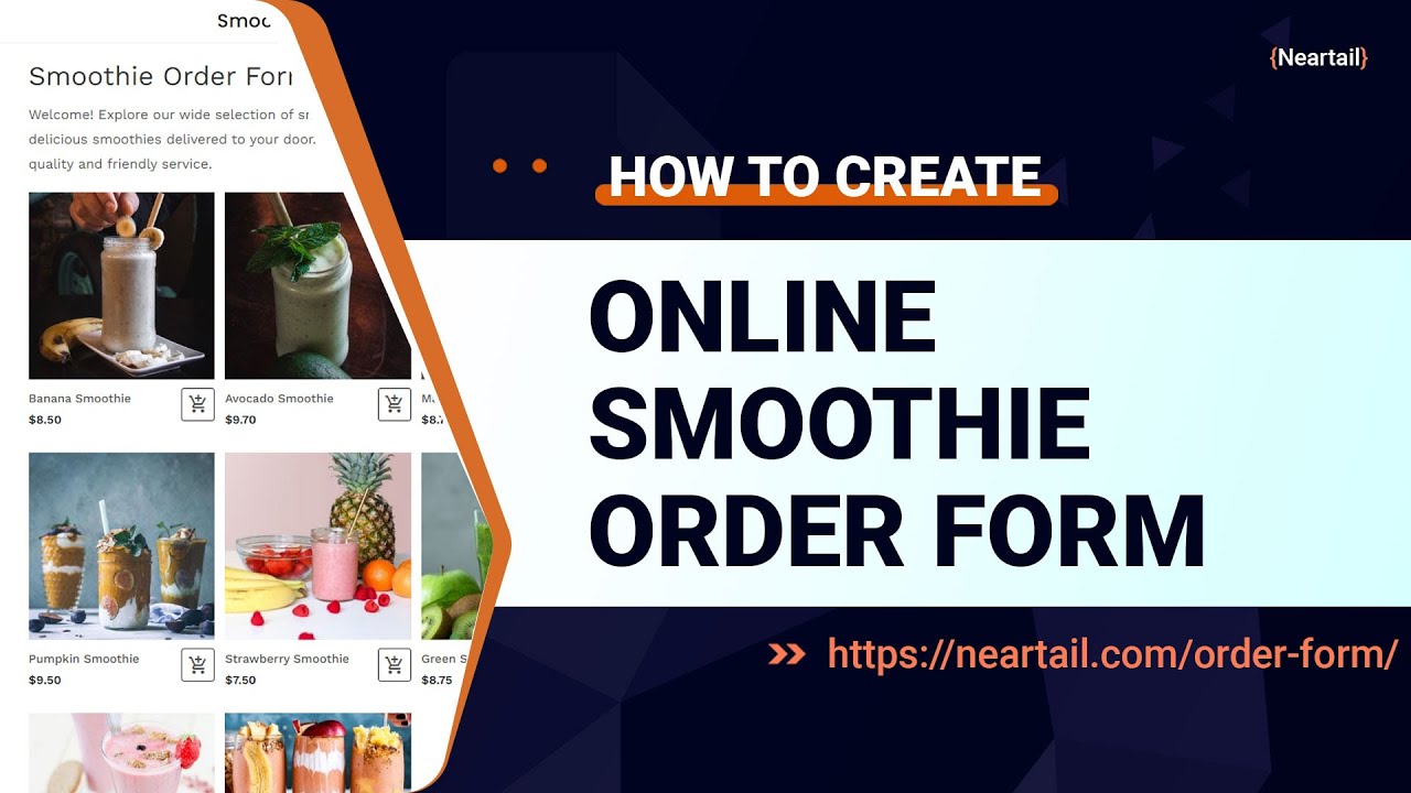 Create an Online Smoothie Order form (Get started with ready-made ...