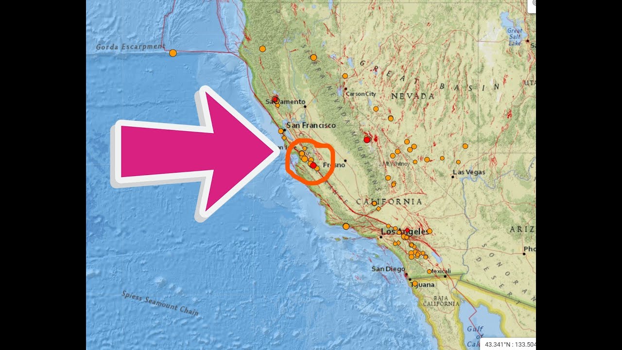 San Andreas Fault California Map