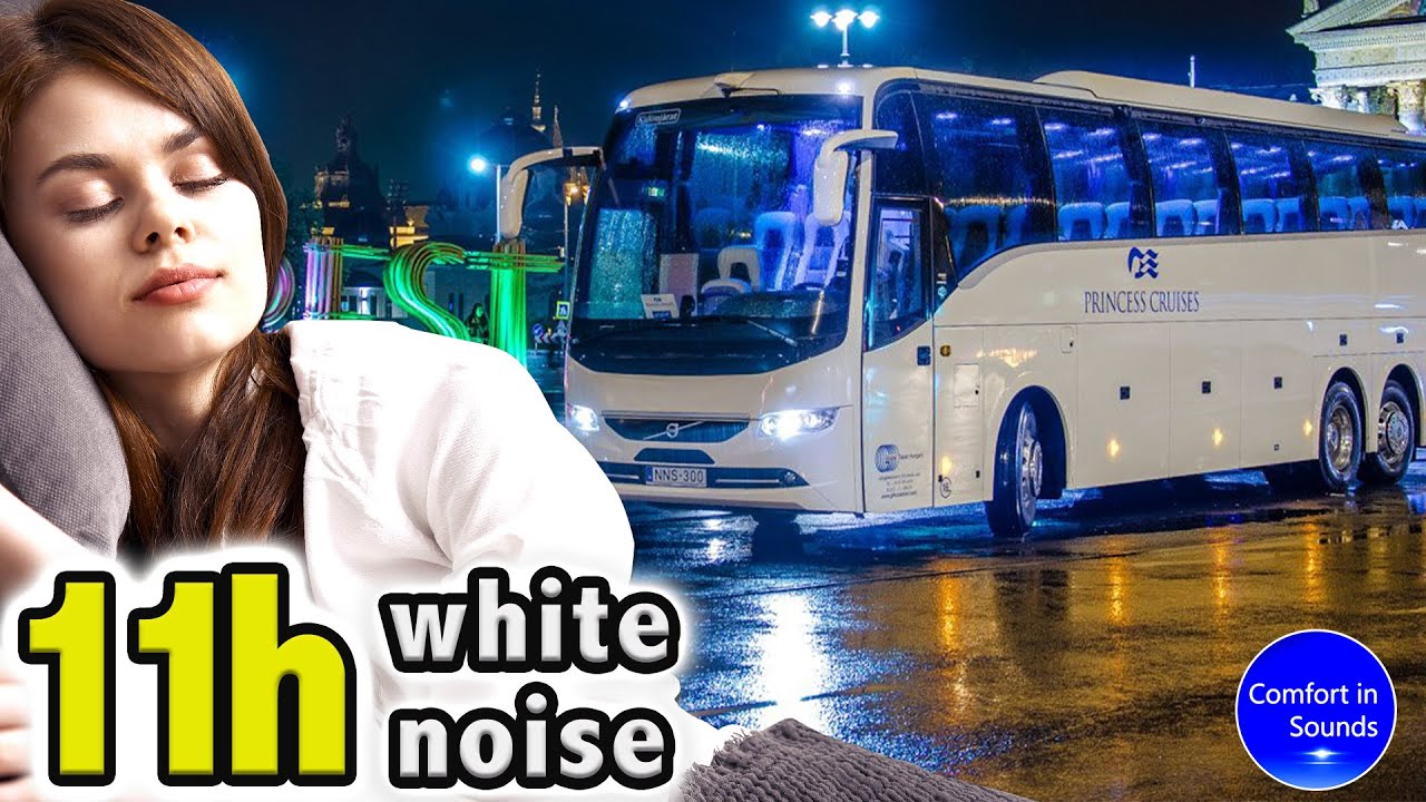 Night Bus Ride Ambience Sound for deep sleep, Fall Asleep Instantly ...