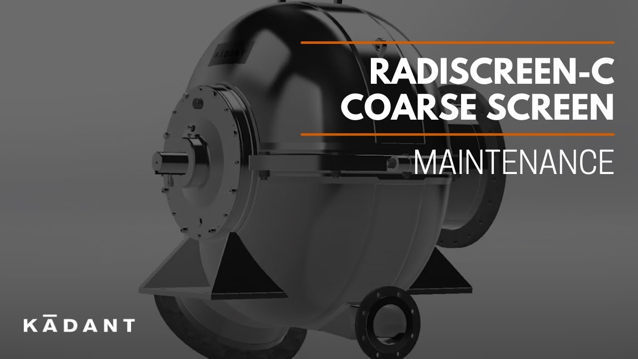 Radiscreen-C Coarse Screen | How to change vanes & screen disc segments ...