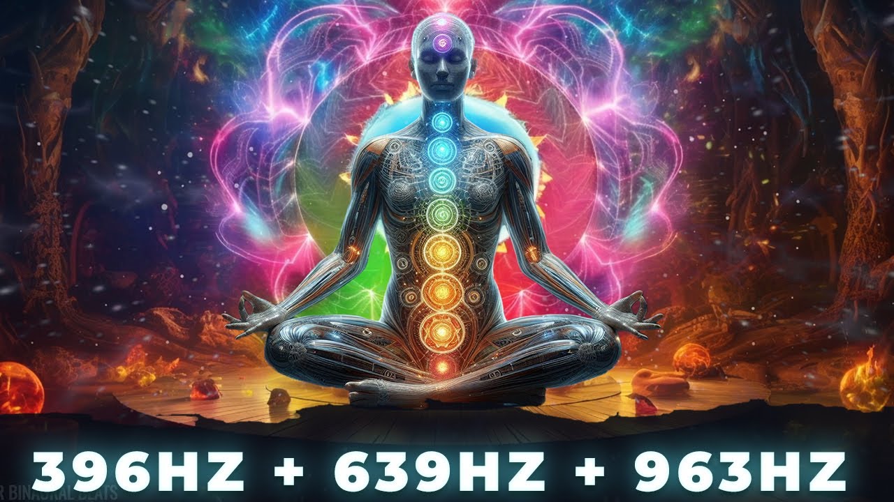 396Hz + 639Hz + 963Hz Triple Solfeggio Frequency Heals Root, Heart and ...
