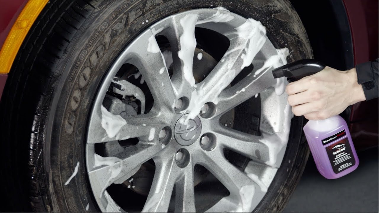 WeatherTech TechCare Acid-Free Wheel Cleaner: Up-Close Look - YouTube
