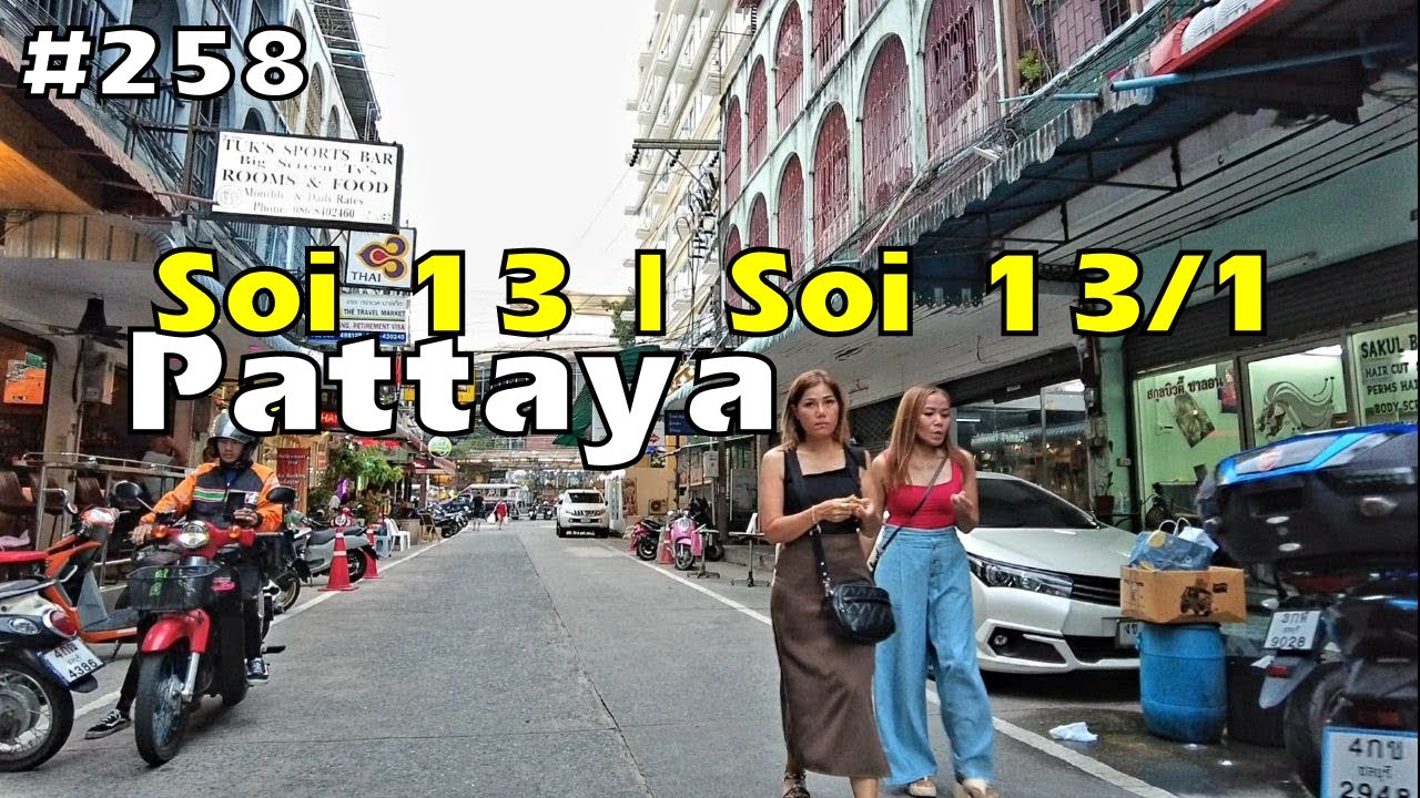 Pattaya soi 13 | Interesting streets in Pattaya | Thailand now 2024 🇹🇭 ...