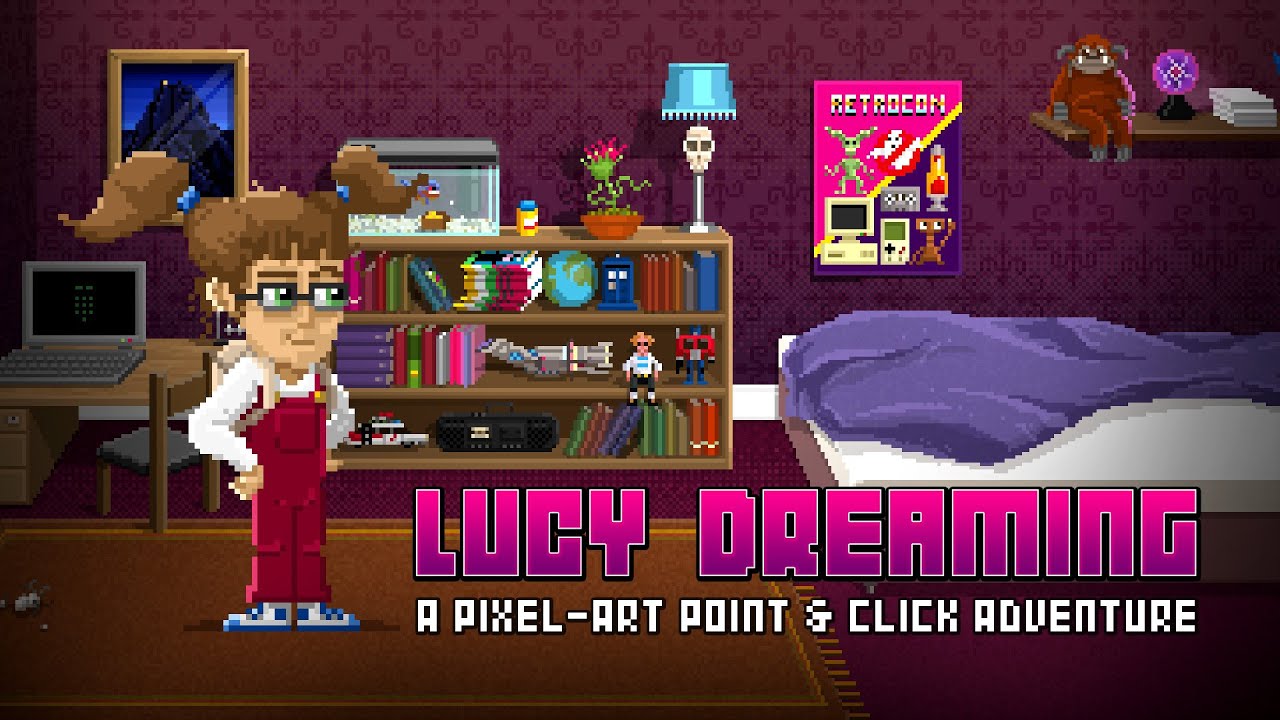 Lucy Dreaming Point and Click Adventure Game Trailer - YouTube