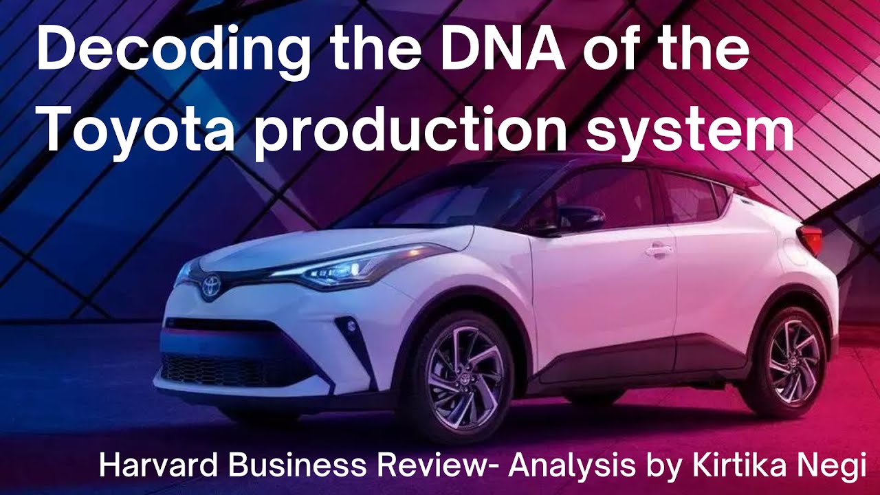 Decoding the DNA of the Toyota production system - YouTube