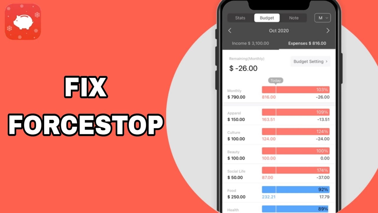 How To Fix And Solve Forcestop On Money Manager App | Final Solution - YouTube
