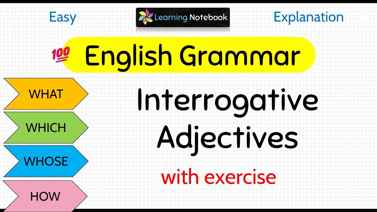 Interrogative Adjectives - YouTube