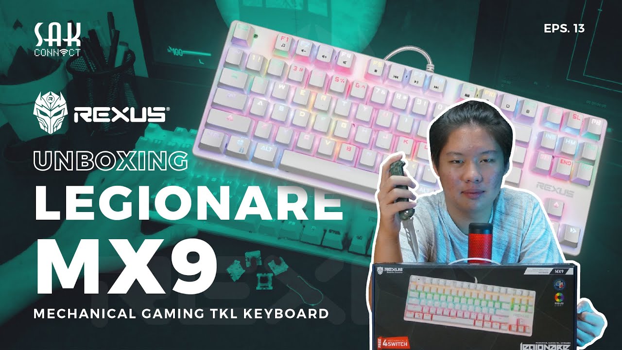 Rexus Legionare MX9 RGB LED Mechanicals Gaming TKL Keyboard (FREE 4 ...
