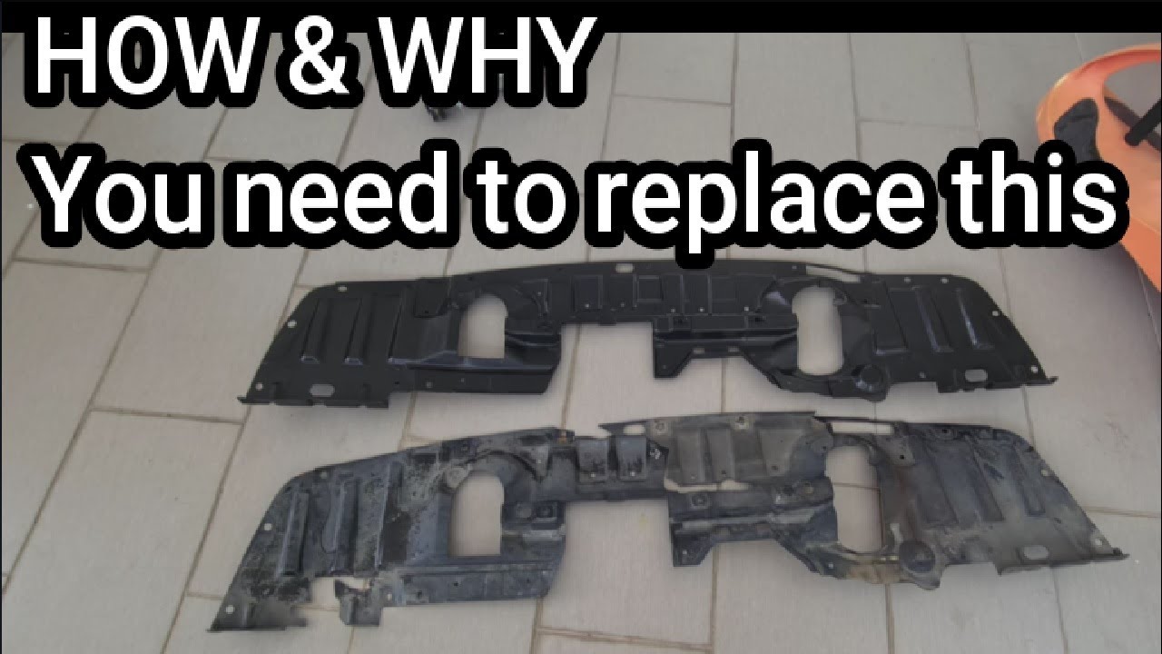 How to replace engine undertray - Inspira - YouTube