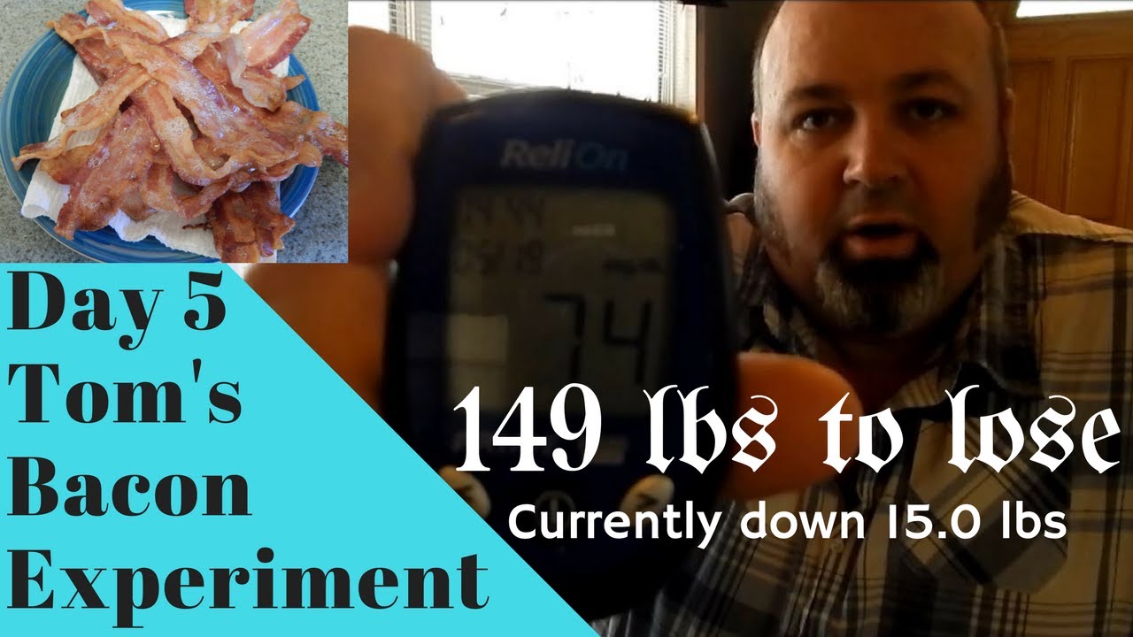 The Bacon Experiment - Challenge Day #5 - Lost 2.2 lbs!!! - YouTube