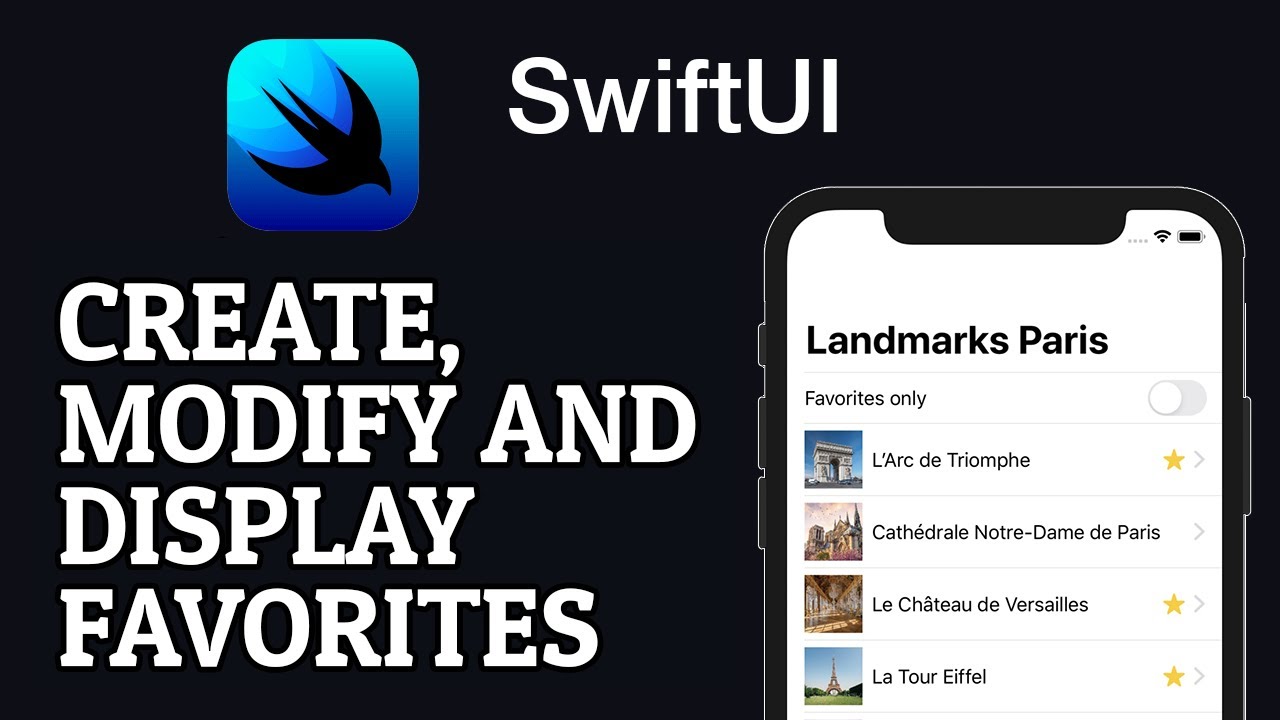 Swiftui How To Create Modify And Display Favorites Youtube