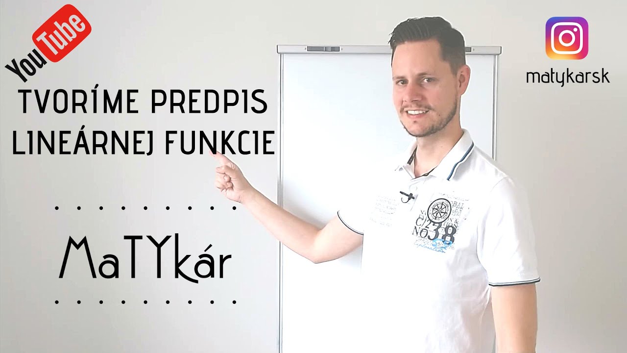 LINEÁRNA FUNKCIA - ako určíme jej predpis? - YouTube