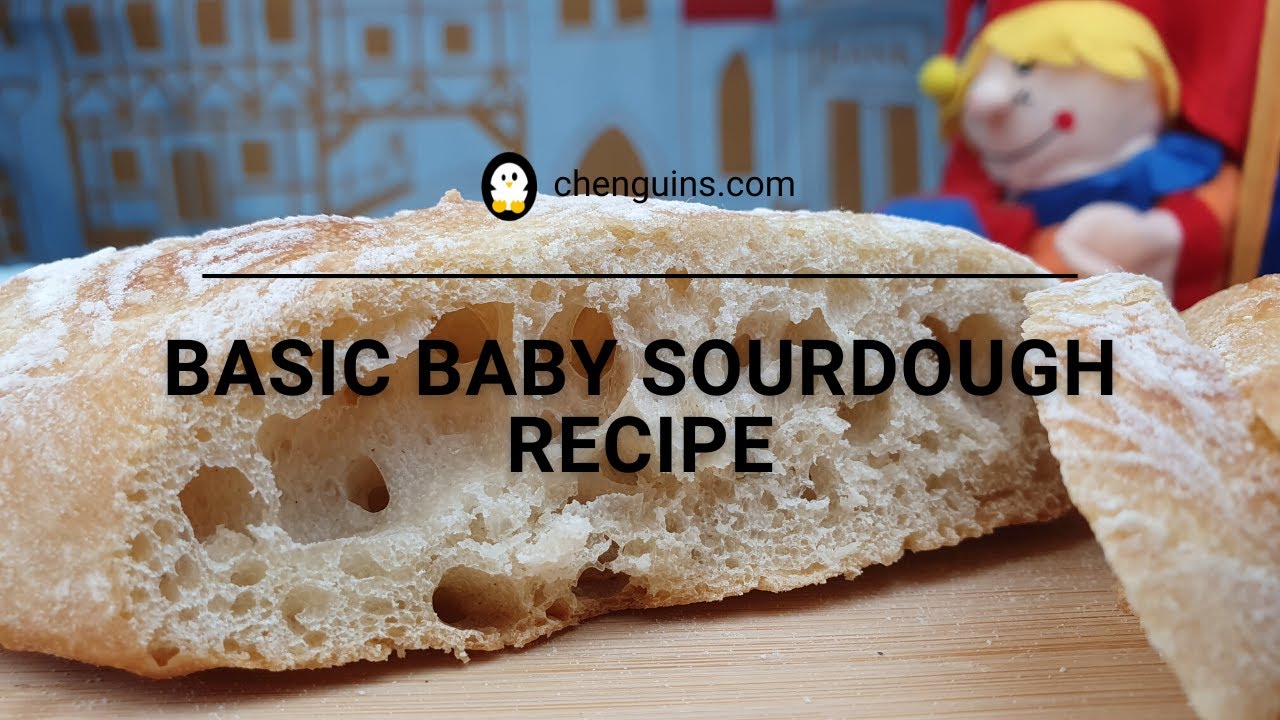 How to make basic baby bread with sourdough starter - YouTube
