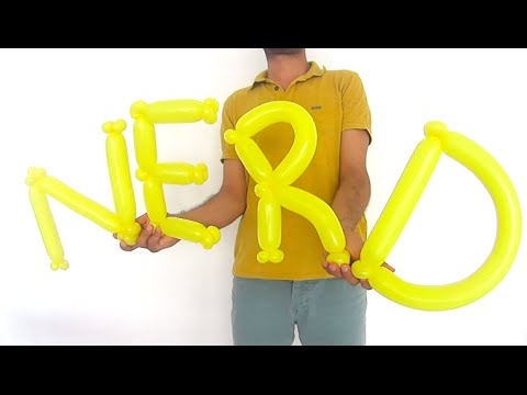Balloon NERD - writing with balloons - YouTube