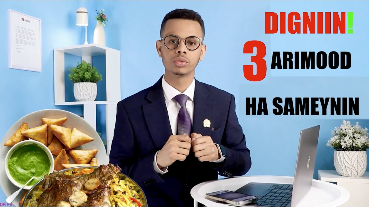 DIGNIIN 3 ARIMOOD KA FOGOW, CUNTA KA DIB. - YouTube