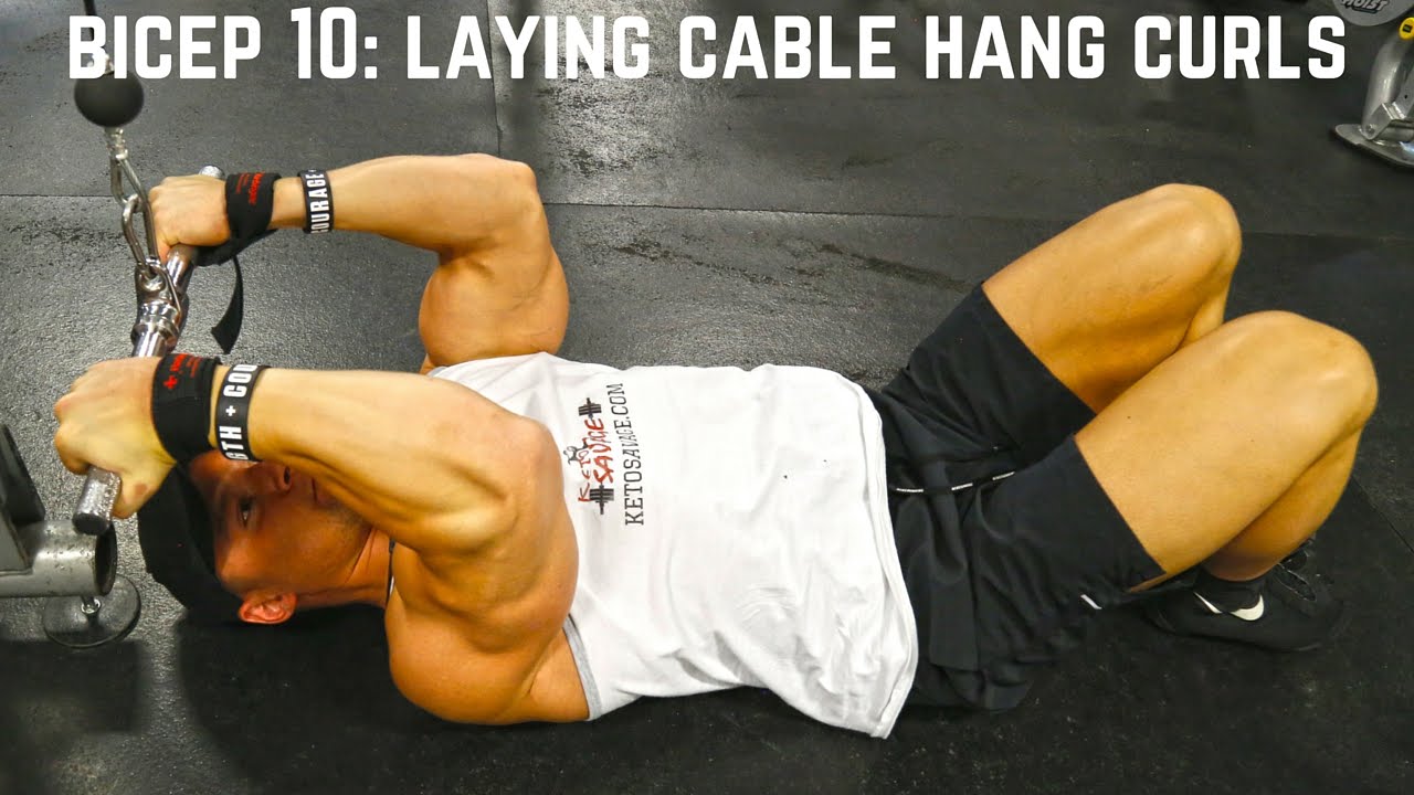Laying Cable Curls For Bicep Isolation - YouTube