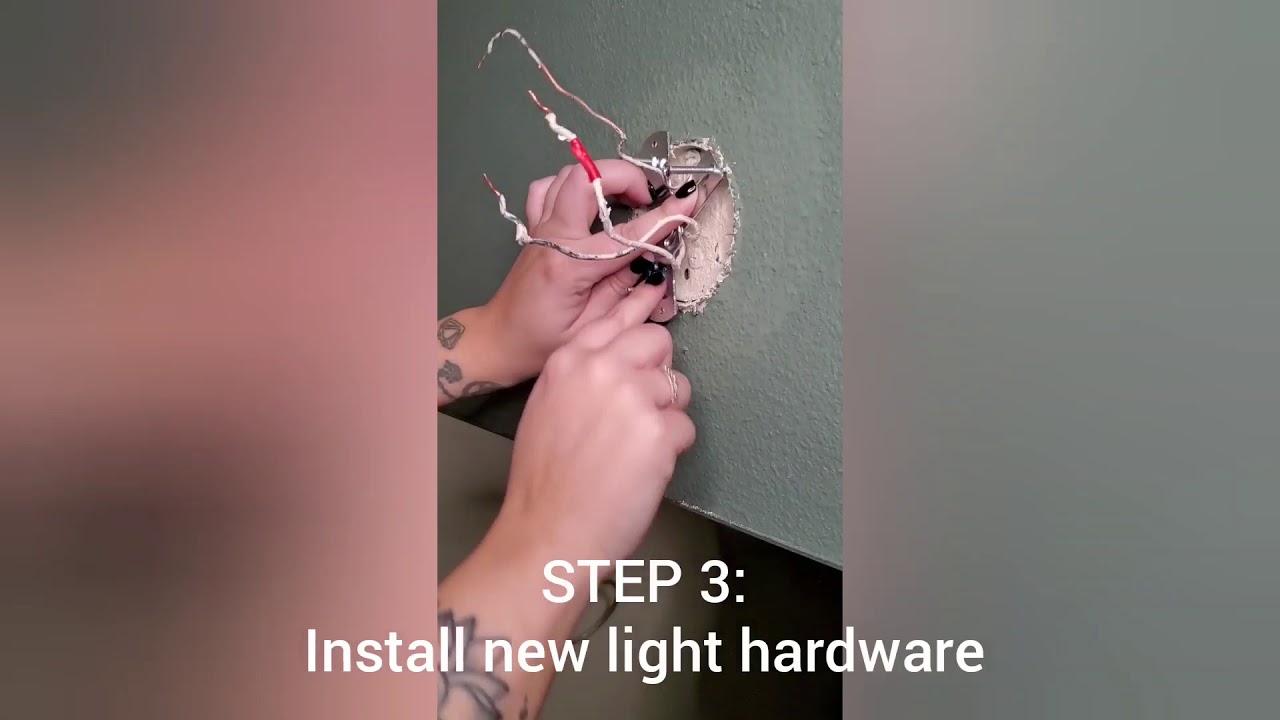 How to Install a Light Fixture- Swapping Lights DIY - YouTube